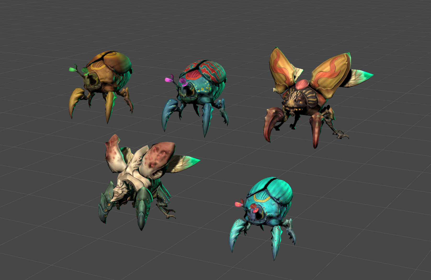 ArtStation - Beetle Creature Bug Mutant | Game Assets