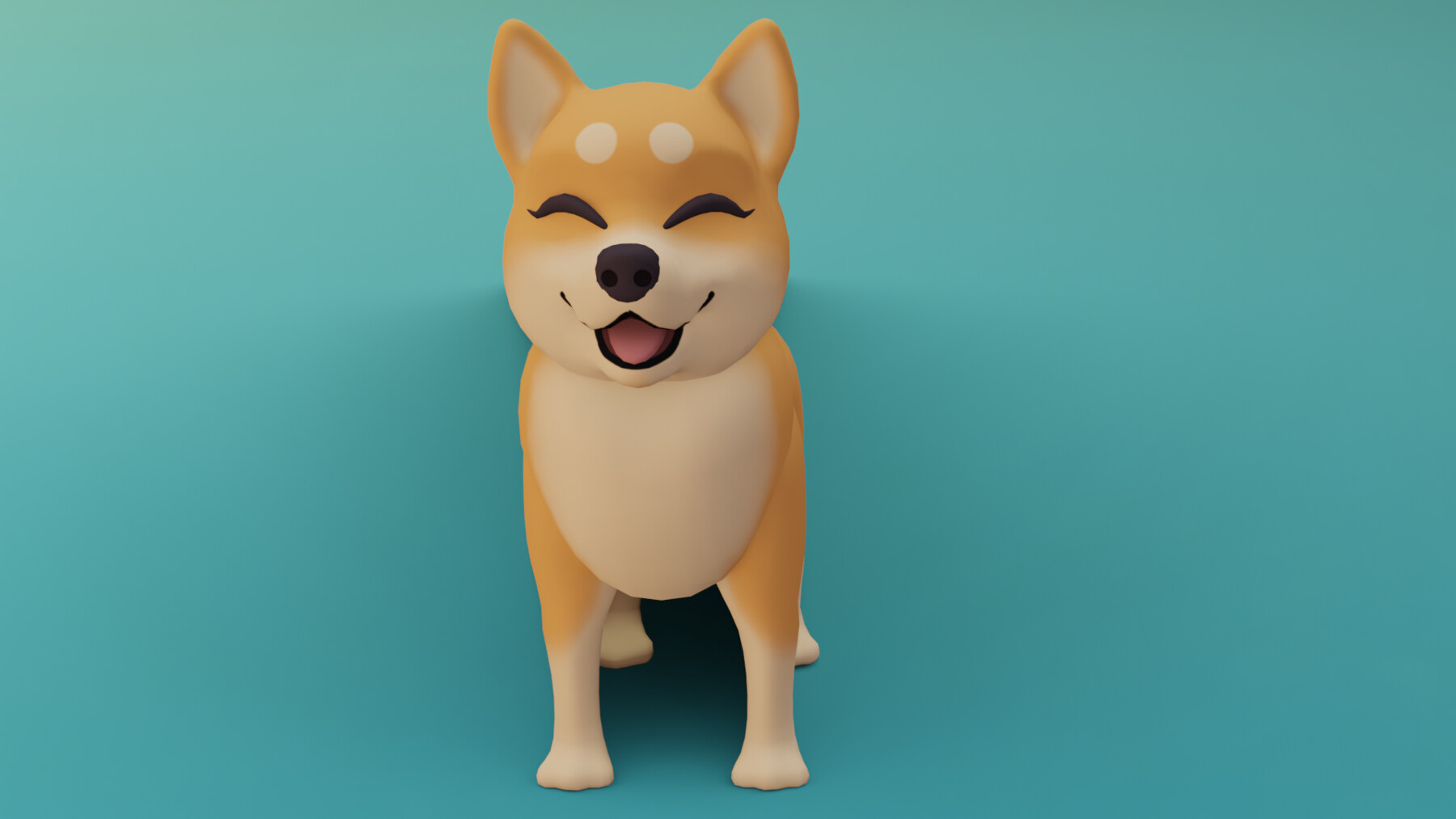 ArtStation - ANIMATED CATOON DOG LOW POLY | Game Assets