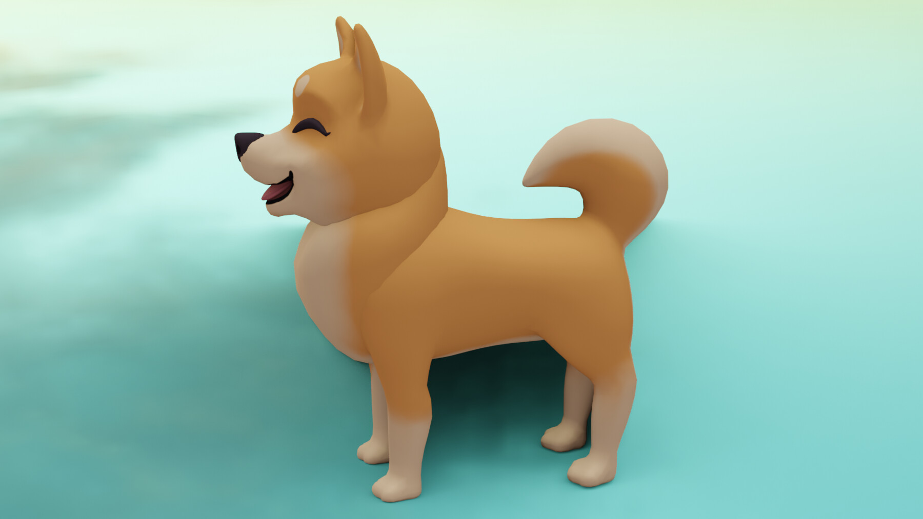 ArtStation - ANIMATED CATOON DOG LOW POLY | Game Assets