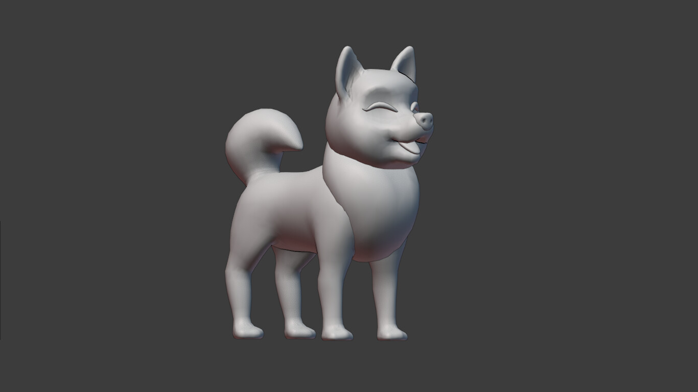 ArtStation - ANIMATED CATOON DOG LOW POLY | Game Assets
