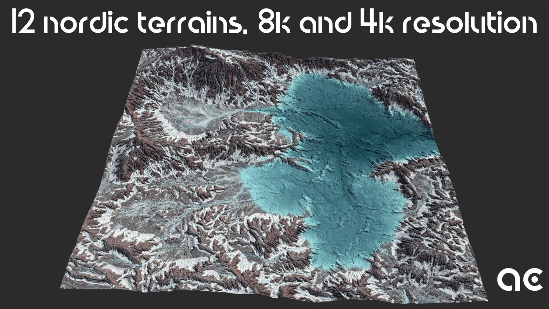 Andrea Cantelli - Nordic Terrains Collection Vol.2 | 12 Terrains at 8k resolution, Heightmaps ...