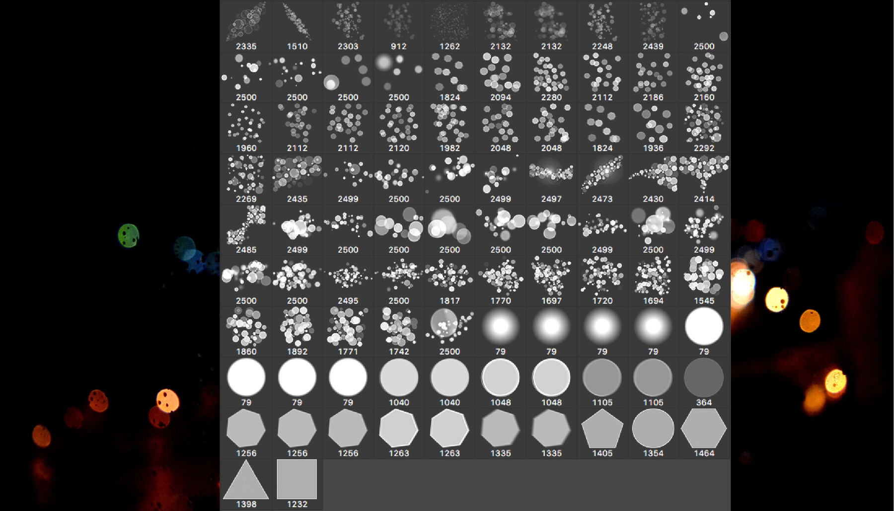 ArtStation - 92 Kind Bokeh Brushes (ABR) | Brushes