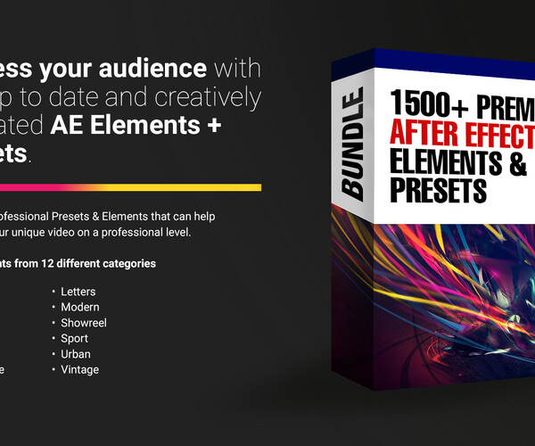 ArtStation - 1500+ Premium After Effects Elements & Presets | Resources
