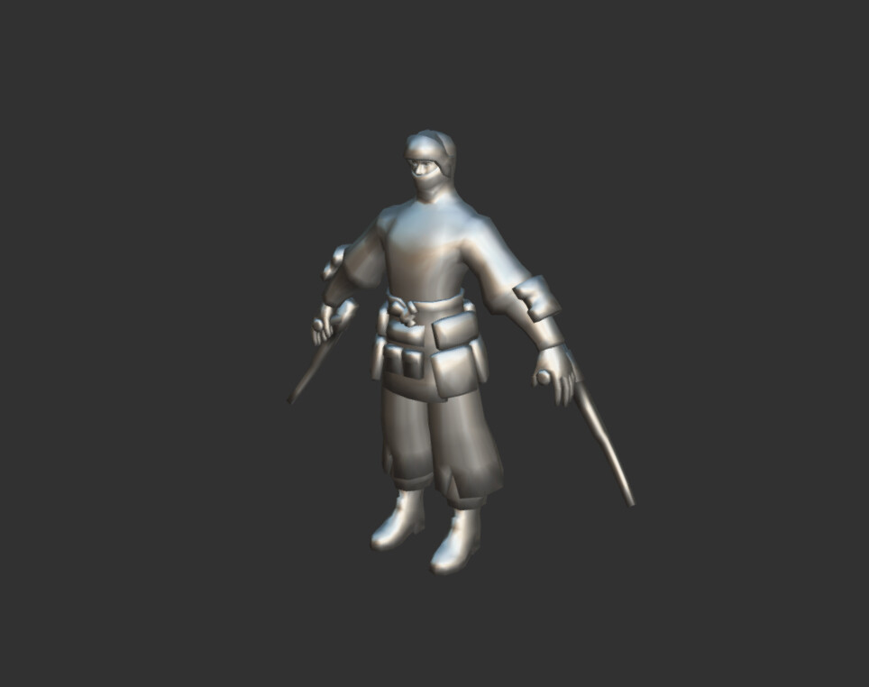 ArtStation - Male Assassin Fighter Kukri | Game Assets