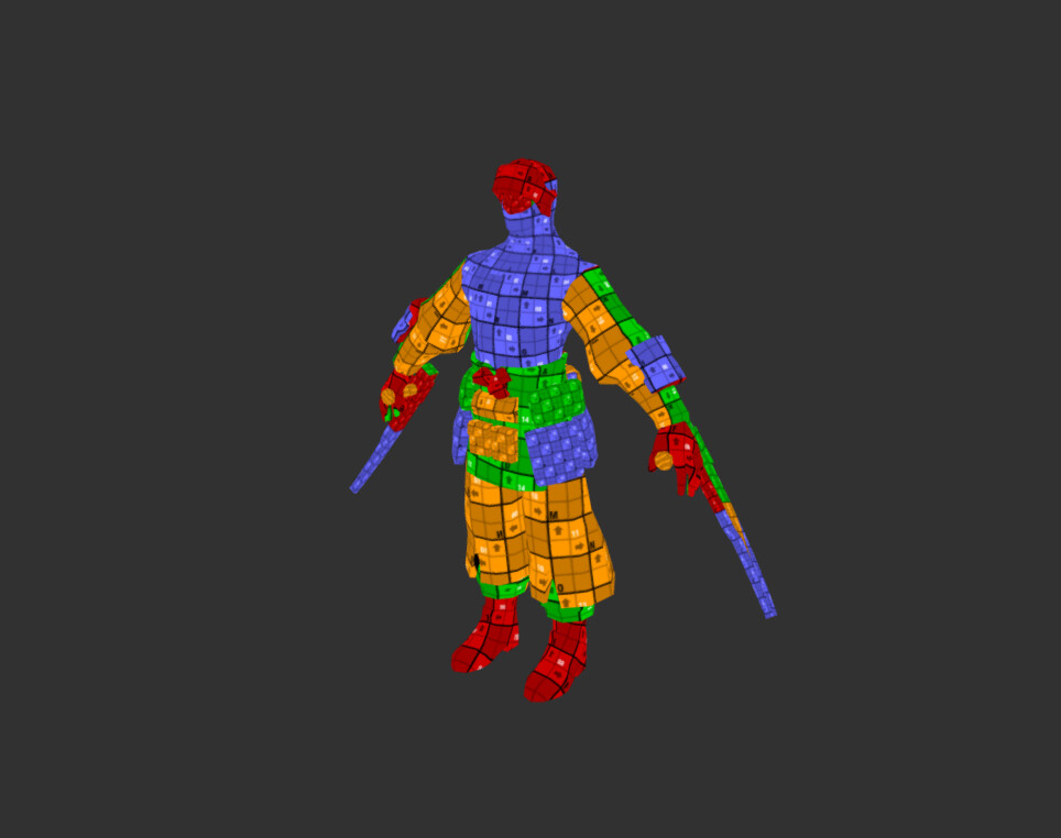 Artstation Male Assassin Fighter Kukri Game Assets