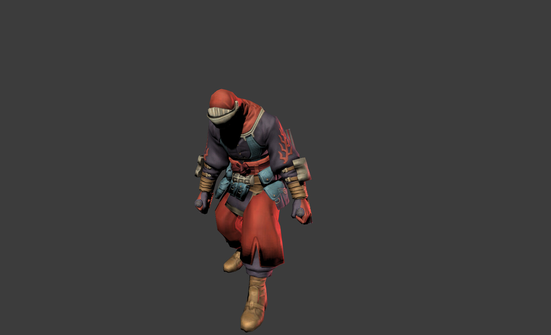 ArtStation - Male Assassin Fighter Kukri | Game Assets