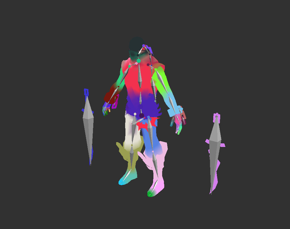 Artstation Male Assassin Mutant Dagger Game Assets