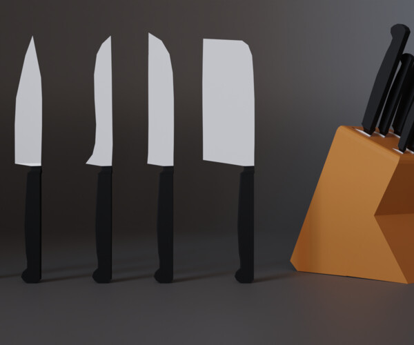 ArtStation - Low poly kitchen set | Game Assets