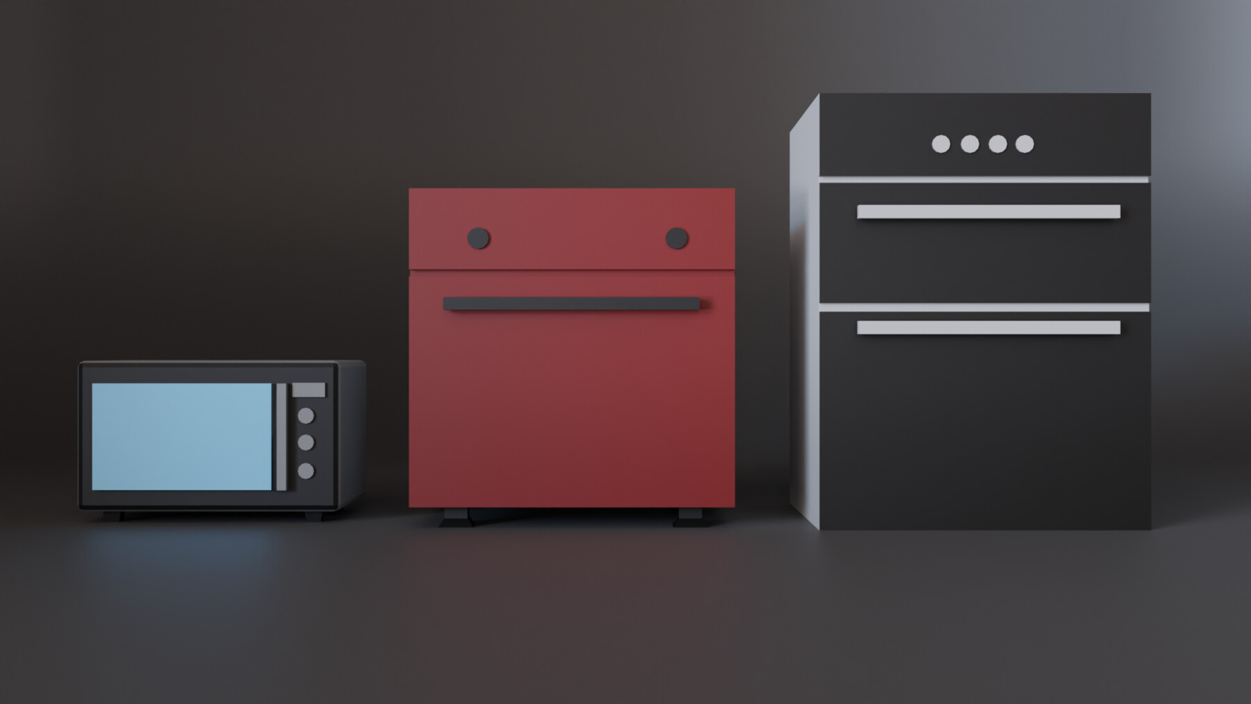 ArtStation - Low poly kitchen set | Game Assets