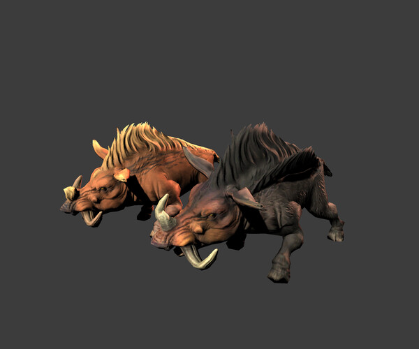 ArtStation - Boar Beast Animal | Game Assets