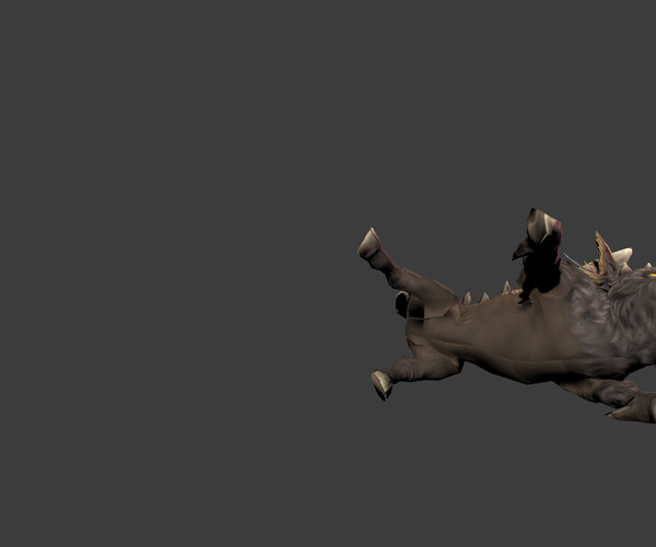 ArtStation - Boar Beast Mutant | Game Assets