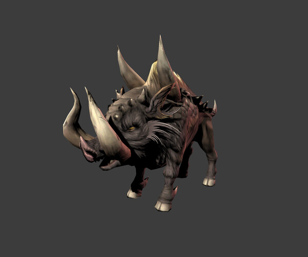ArtStation - Boar Beast Mutant | Game Assets