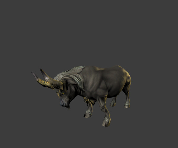 ArtStation - Buffalo Animal Mutant | Game Assets