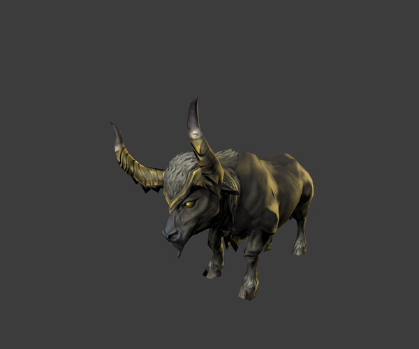 ArtStation - Buffalo Animal Mutant | Game Assets