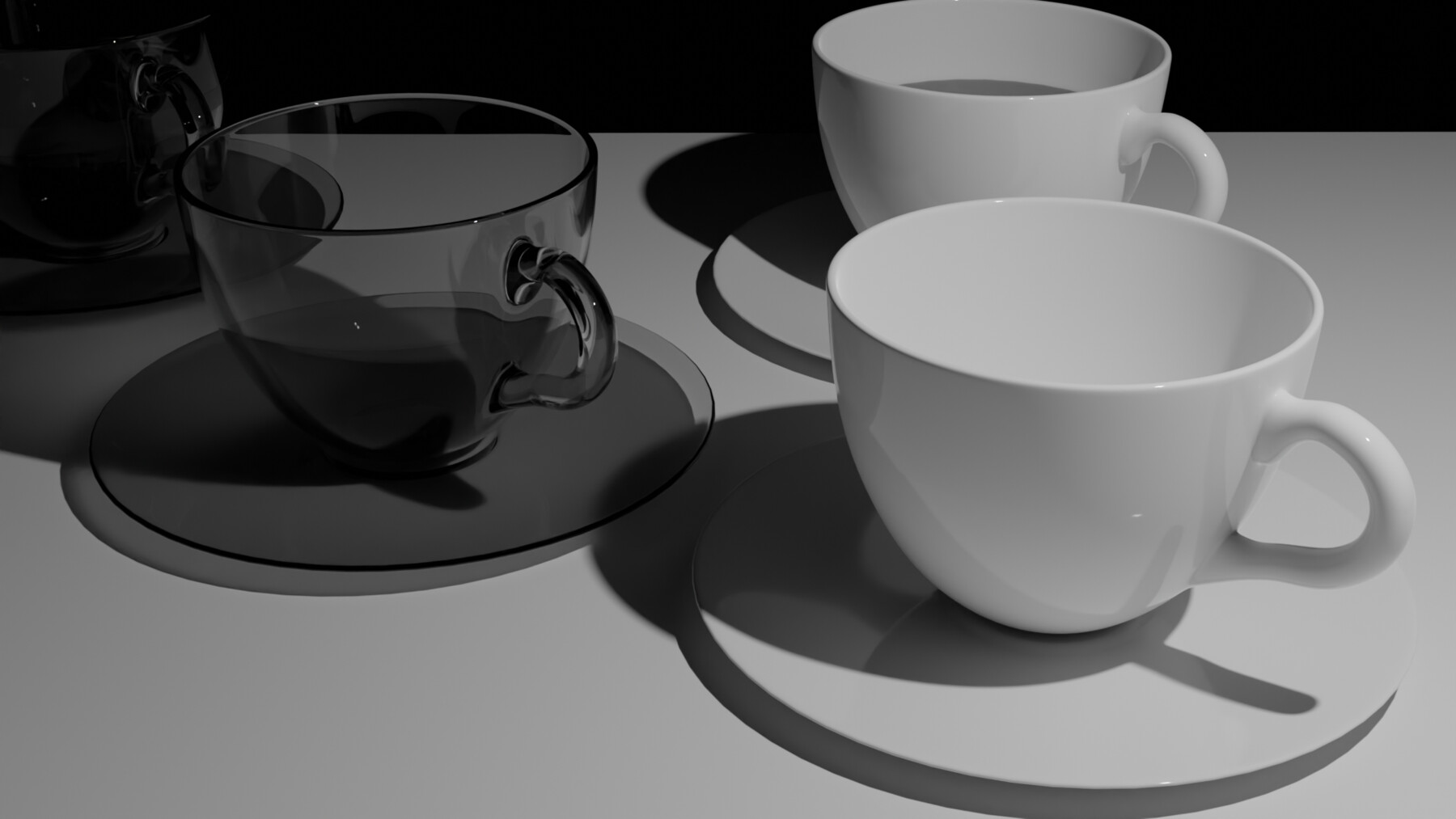 ArtStation - Tea porcelain and glass Coffee Cups 3D Model Set ...