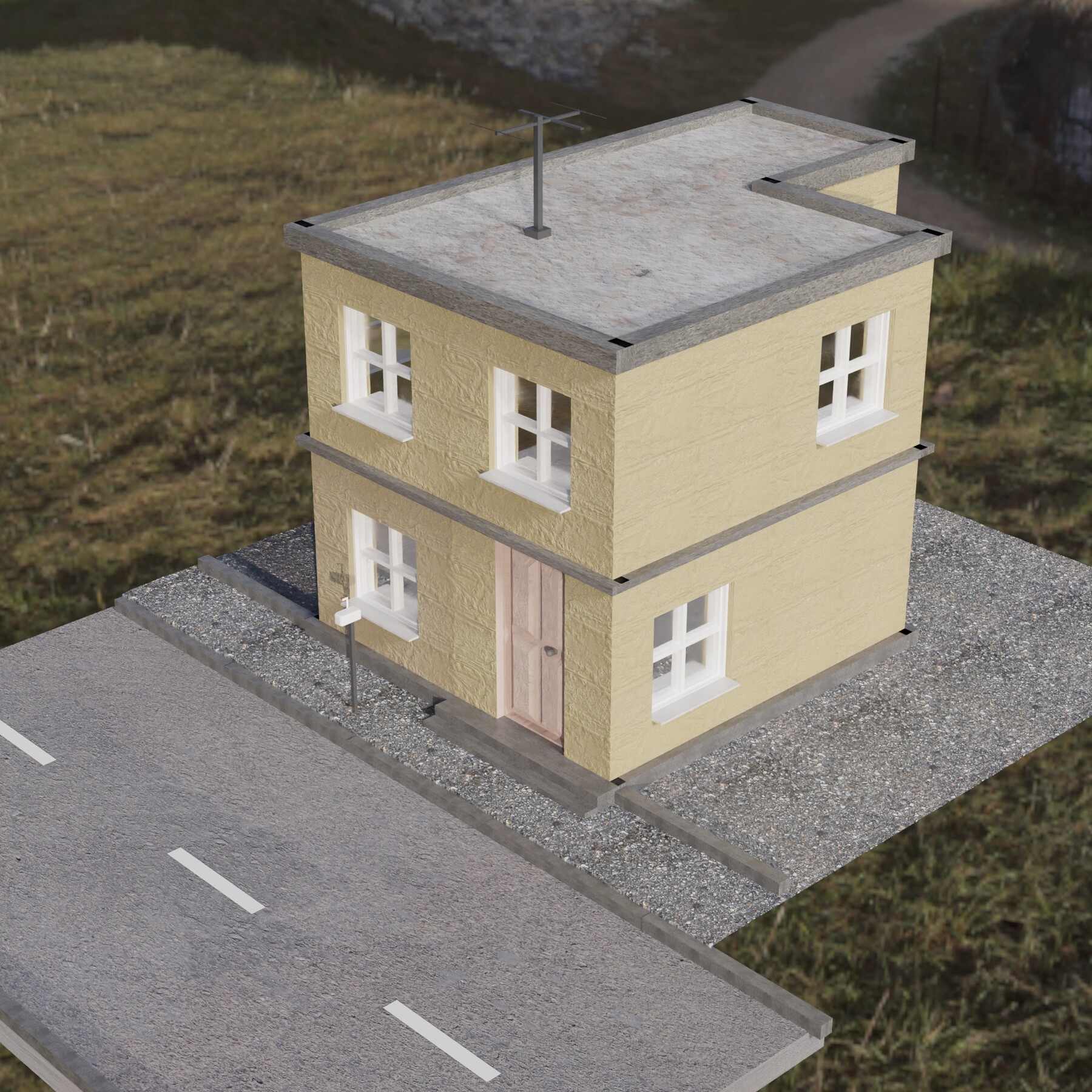 ArtStation - German House 2 - 3D-Model | Resources