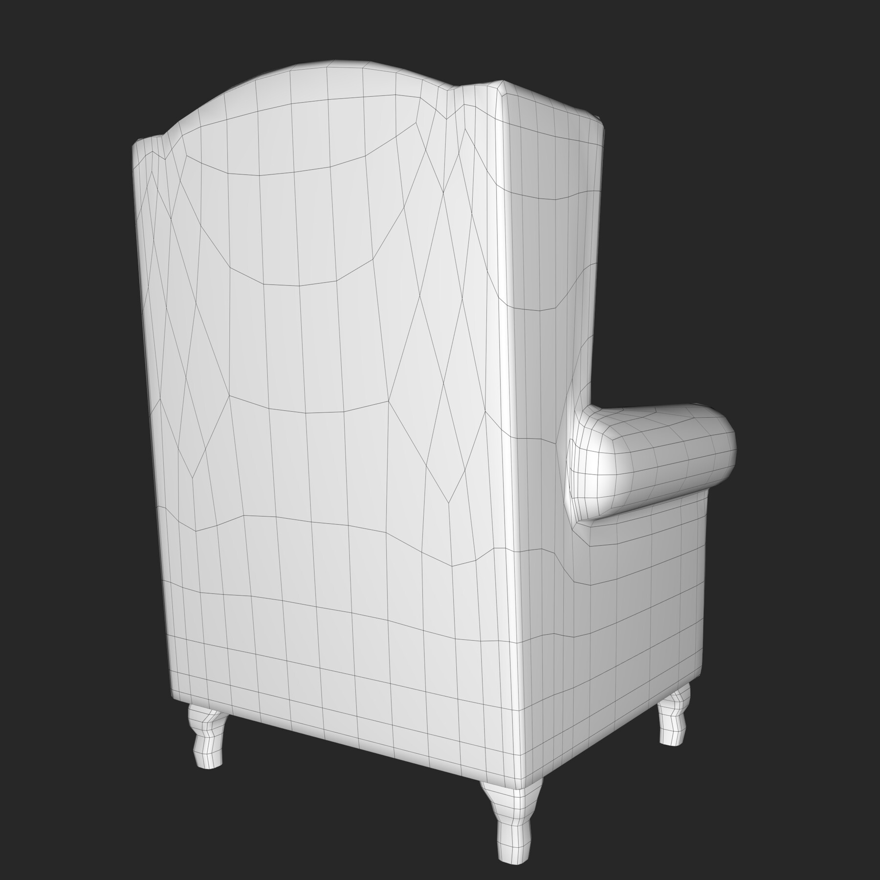 ArtStation - Low Poly Leather Armchair | Game Assets
