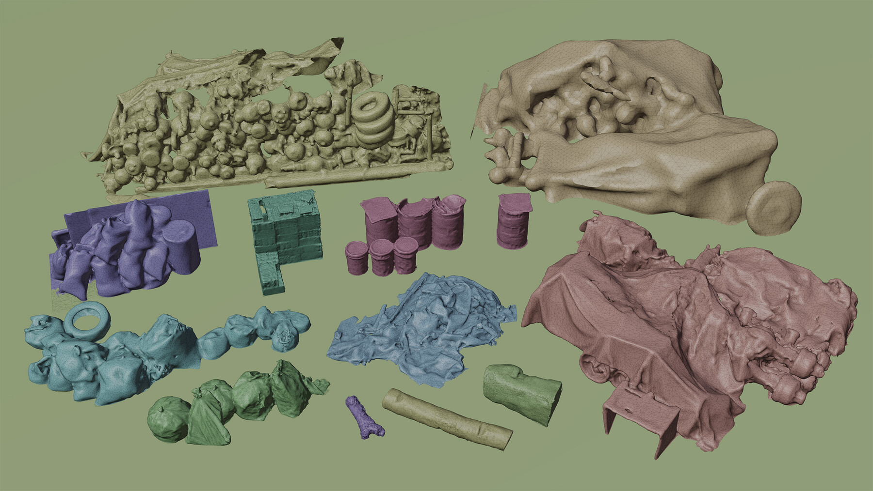 ArtStation - Trash Pack V-04 - 3D scanned Kitbash assets | Resources