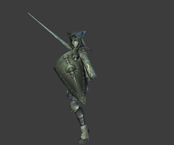 ArtStation - Ancient Bronze Blade Master | Game Assets