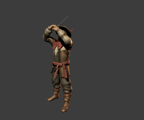 ArtStation - Medieval Worker Farmer Male | Game Assets