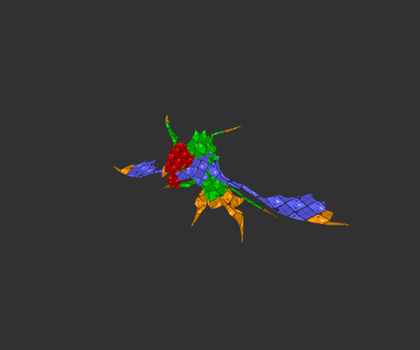 ArtStation - Flying Lizard Mutant Bat | Game Assets