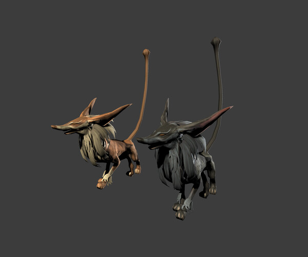ArtStation - Fox Beast Animal | Game Assets