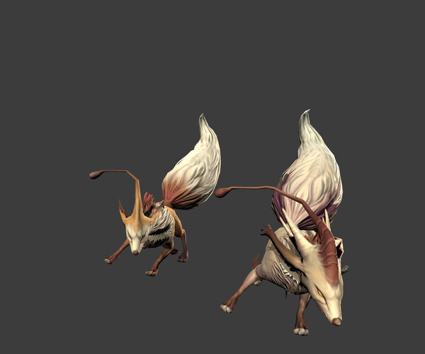 ArtStation - Fox Beast Mutant | Game Assets