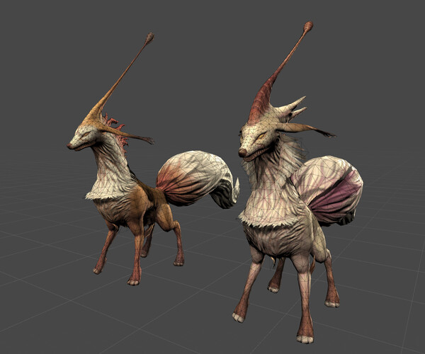 ArtStation - Fox Beast Mutant | Game Assets