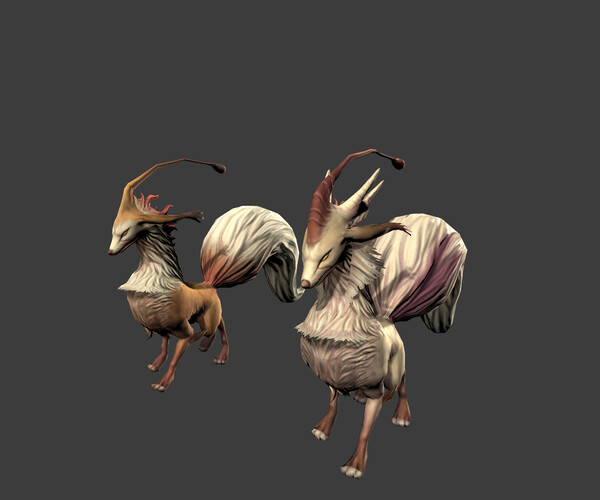 ArtStation - Fox Beast Mutant | Game Assets