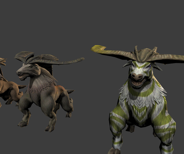 ArtStation - Mutant Beast Cow Animal | Game Assets