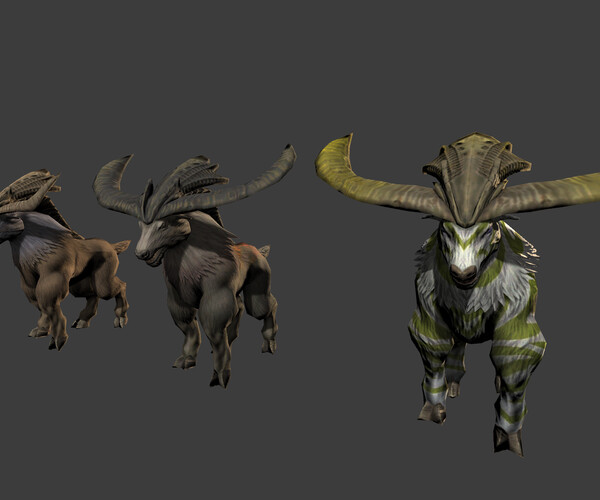 ArtStation - Mutant Beast Cow Animal | Game Assets