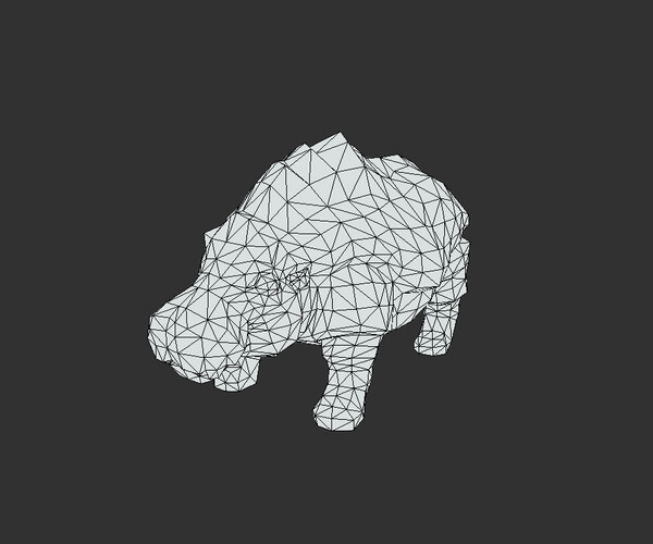 ArtStation - Hippo Mutant Animal | Game Assets