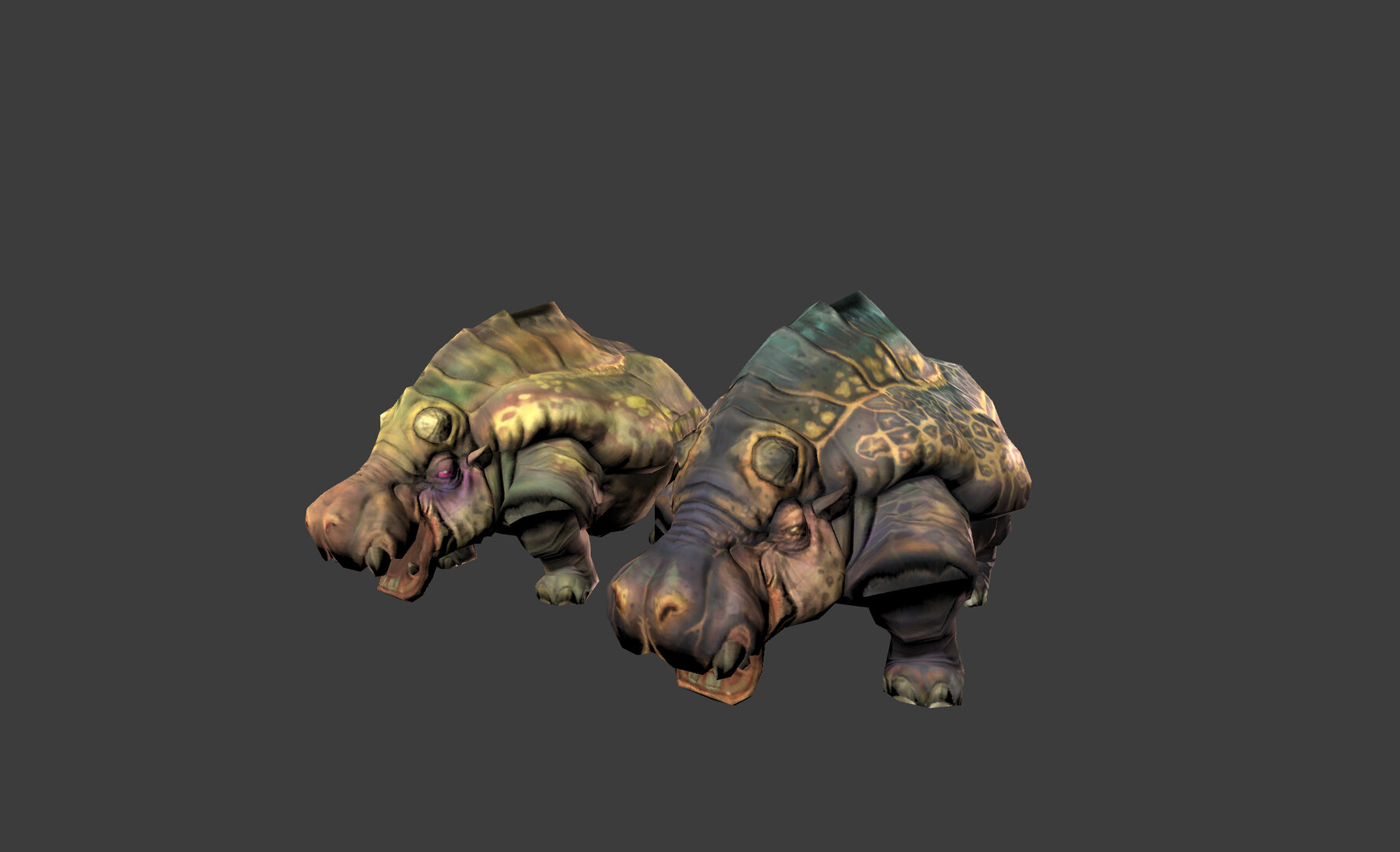 ArtStation - Hippo Mutant Animal | Game Assets
