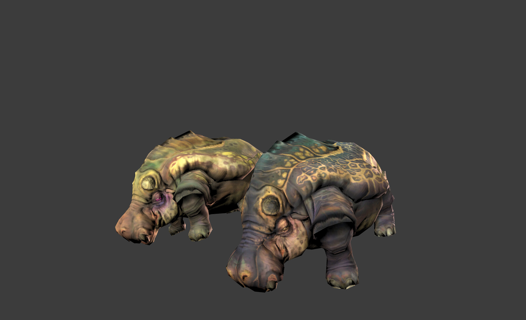 ArtStation - Hippo Mutant Animal | Game Assets