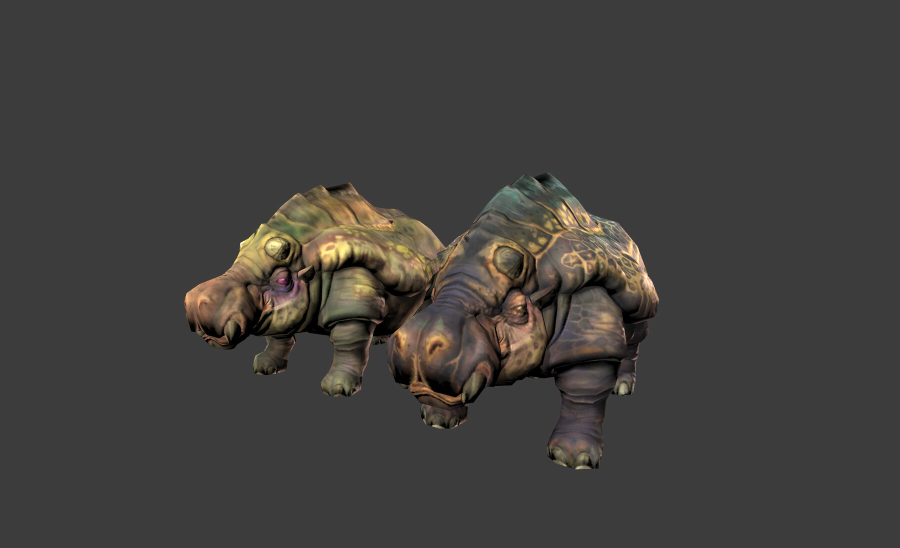 ArtStation - Hippo Mutant Animal | Game Assets