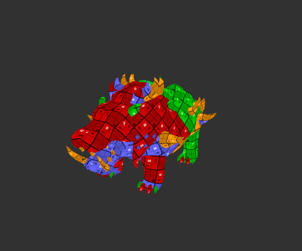 ArtStation - Hippo Mutant Giant Animal | Game Assets