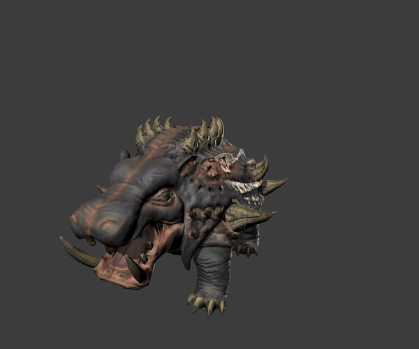 ArtStation - Hippo Mutant Giant Animal | Game Assets
