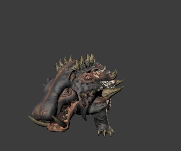 ArtStation - Hippo Mutant Giant Animal | Game Assets