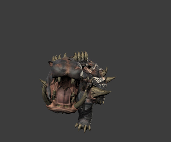 ArtStation - Hippo Mutant Giant Animal | Game Assets