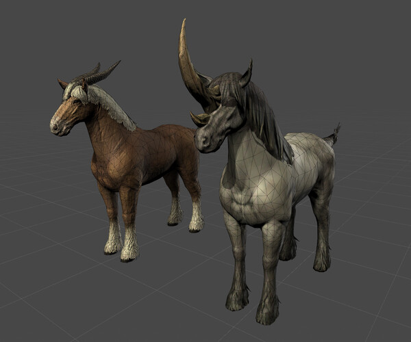 ArtStation - Mutant Horse Alien Animal | Game Assets