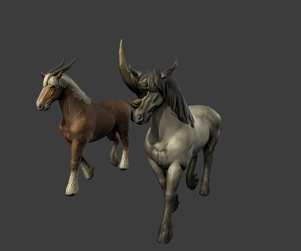 ArtStation - Mutant Horse Alien Animal | Game Assets