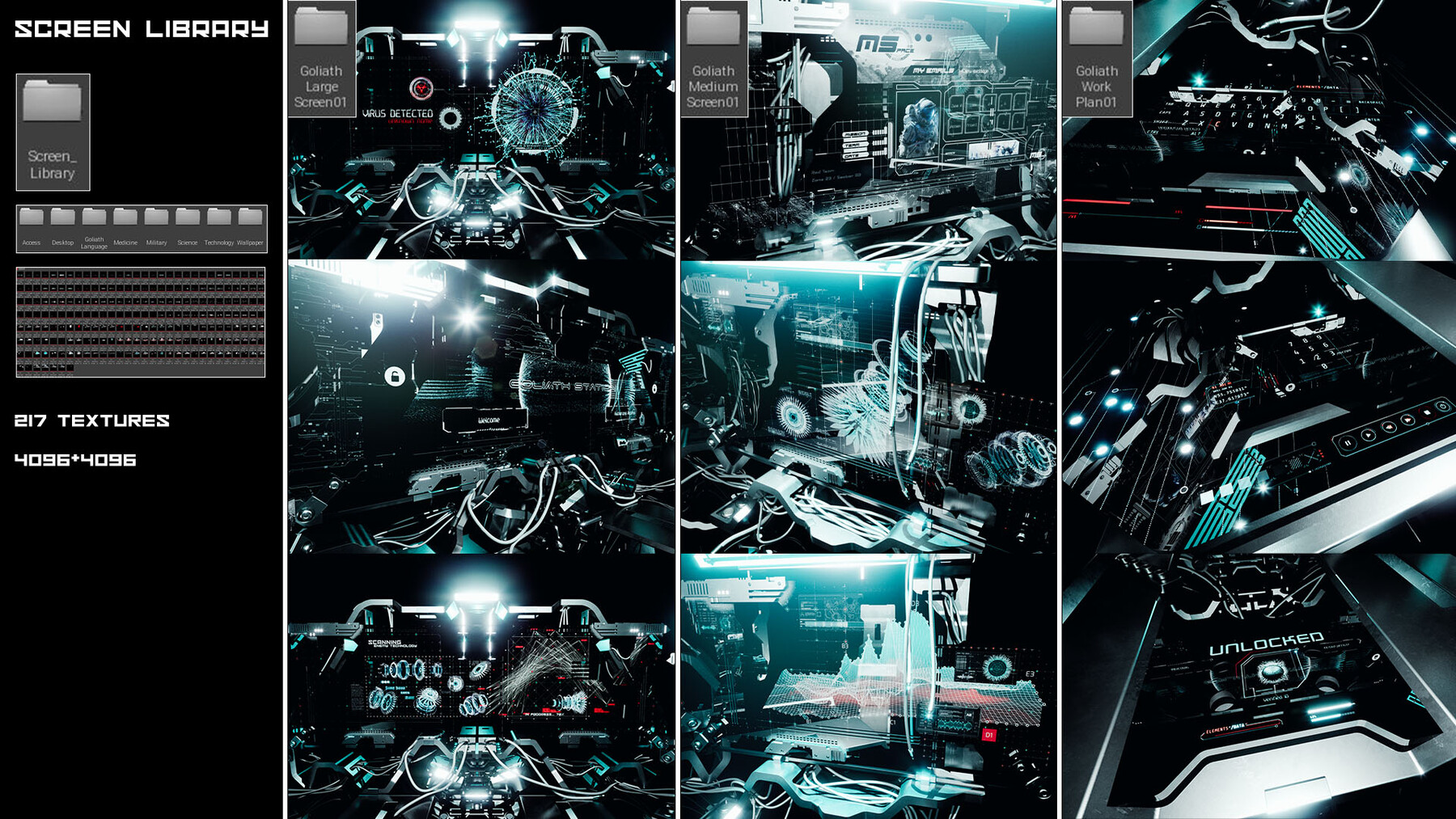 ArtStation - Sci-Fi Modular Computer Station | Game Assets