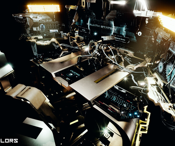 ArtStation - Sci-Fi Modular Computer Station | Game Assets