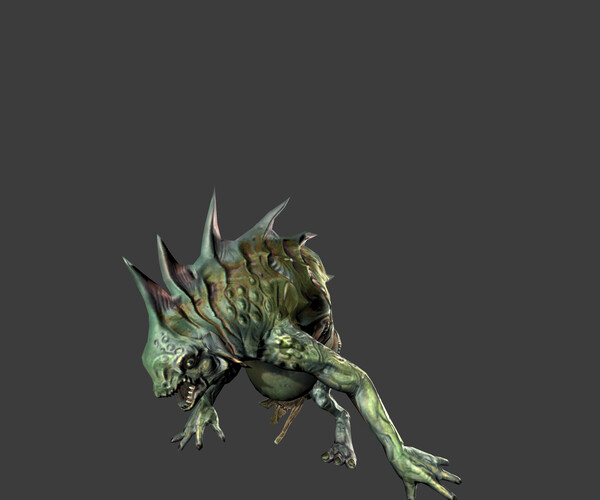 ArtStation - Lizard Fighter Alien | Game Assets