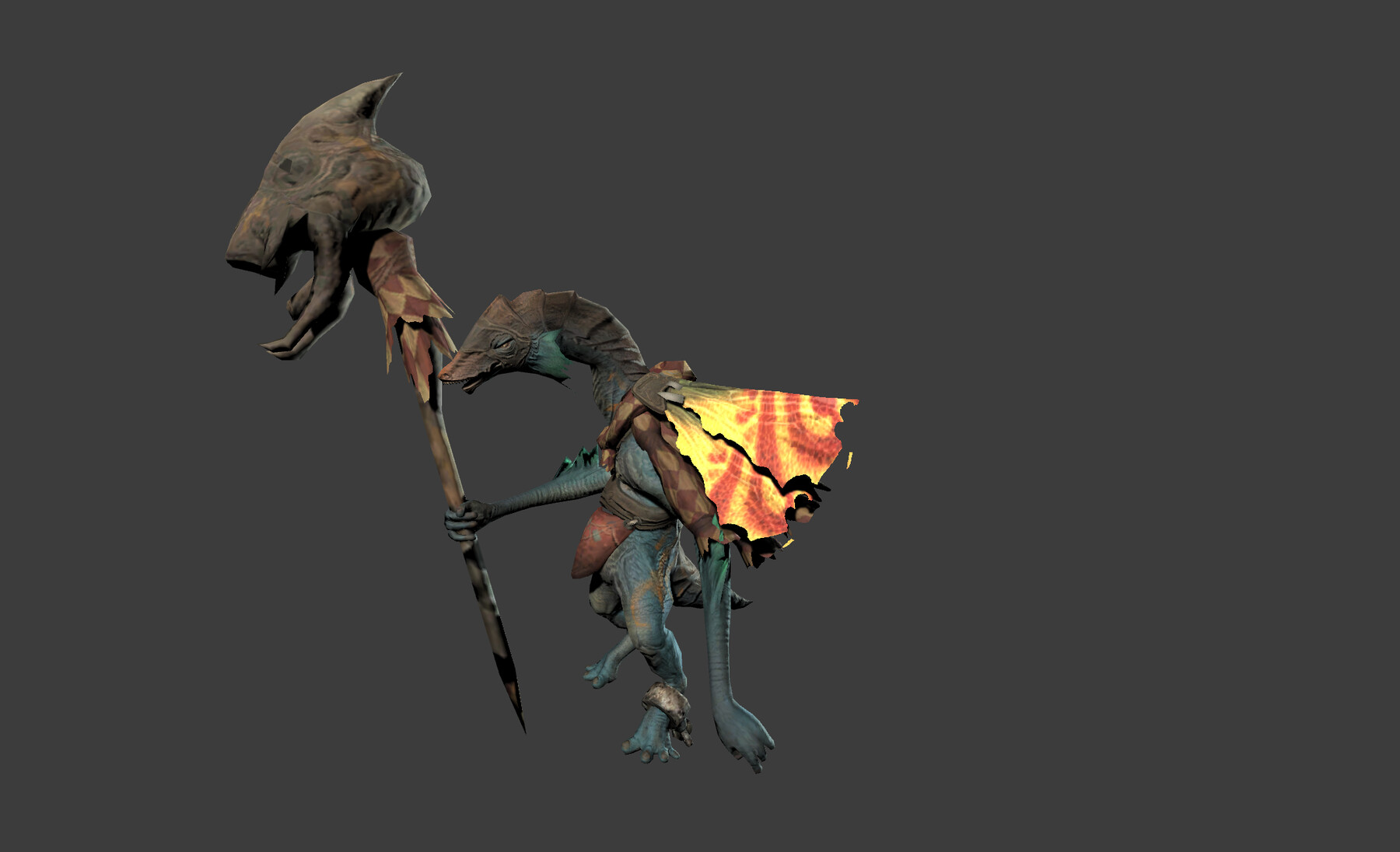 ArtStation - Lizard Wizard Alien | Game Assets