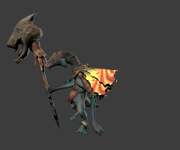 ArtStation - Lizard Wizard Alien | Game Assets