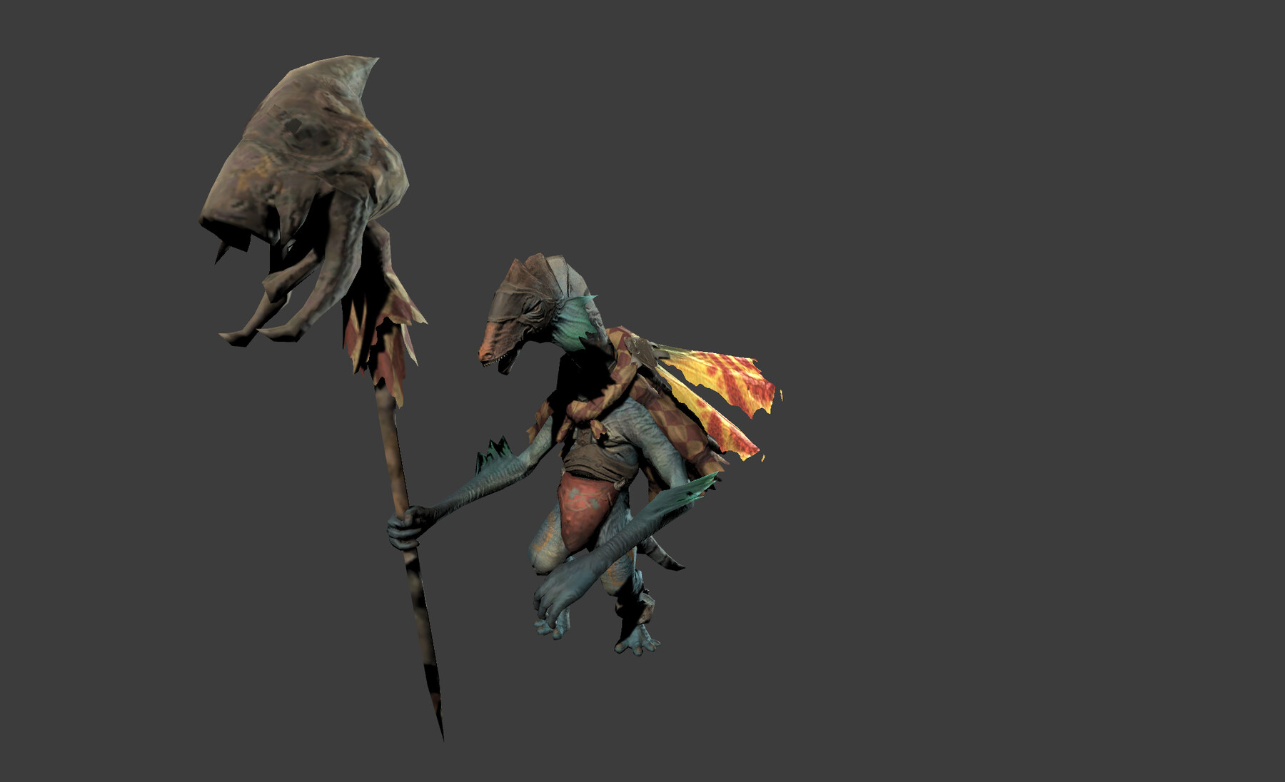 ArtStation - Lizard Wizard Alien | Game Assets