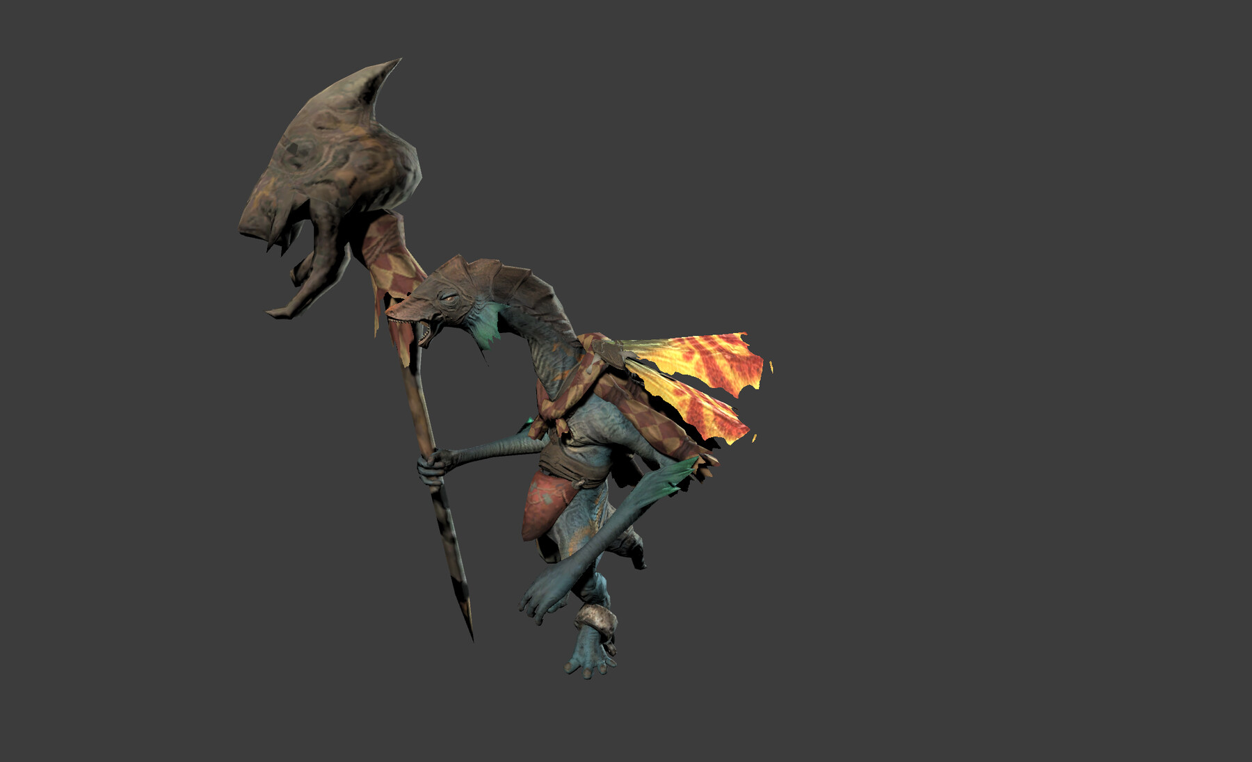 ArtStation - Lizard Wizard Alien | Game Assets