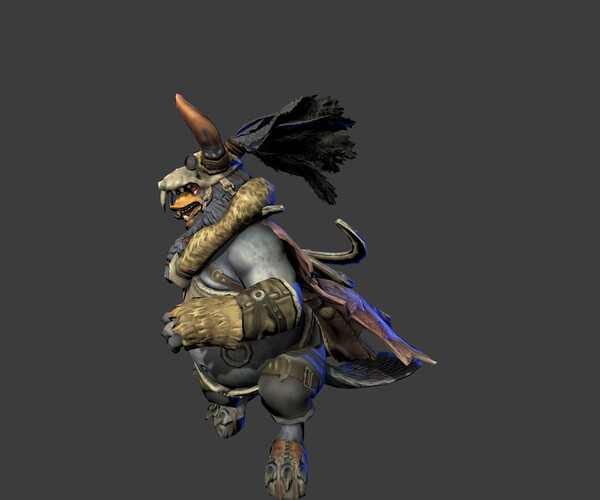 ArtStation - Duck Fighter Beast Chief | Game Assets