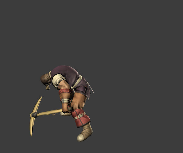 ArtStation - Human Miner Male | Game Assets